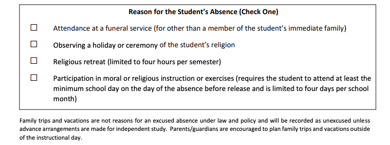 Glorietta Elementary School - Attendance Information